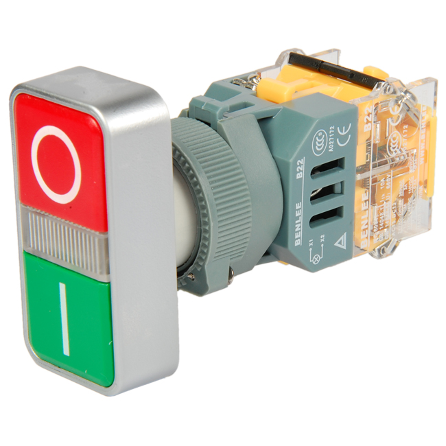 Green rectangular double position button-quick middle seat - Buy B22 ...